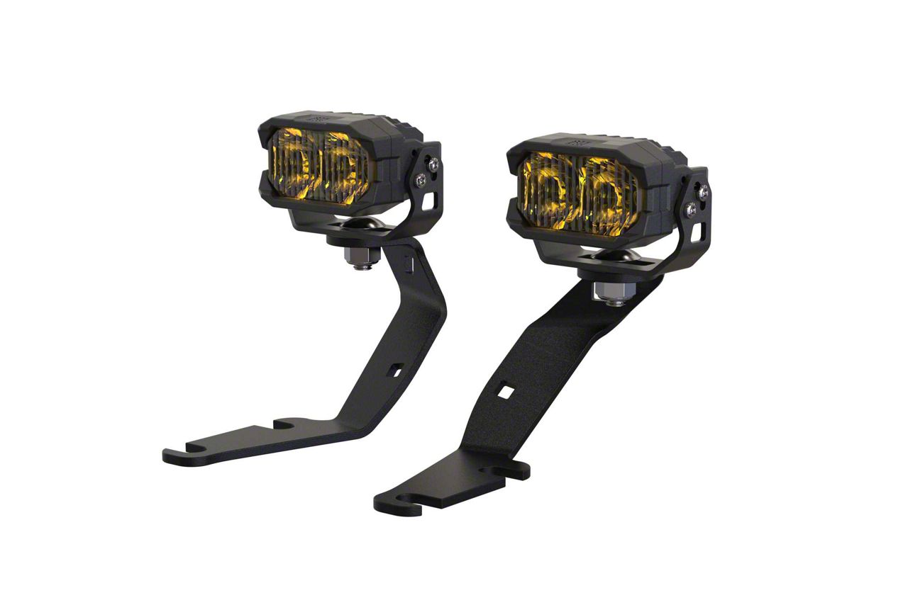 Morimoto Tundra 2Banger A-Pillar Kit; HXB Yellow Combo Beam 2B-PLR-KIT ...