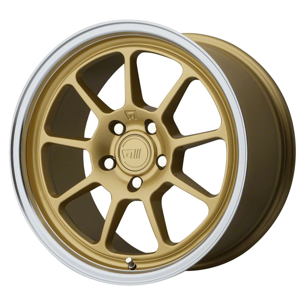 Motegi Jeep Wrangler MR135 Gold Center with Machined Lip Wheel; 17x8.5 ...