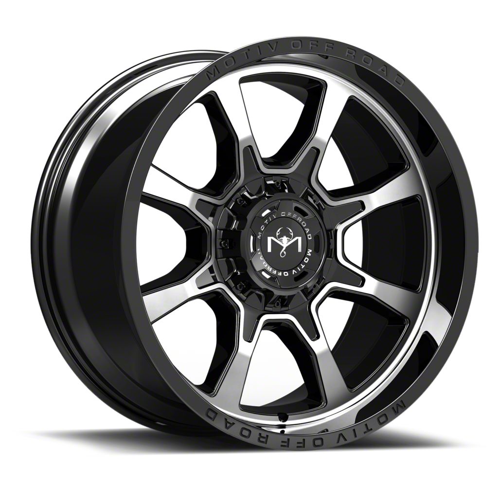 Motiv Offroad Bronco Glock Gloss Black 6-Lug Wheel; 20x10; -12mm Offset ...