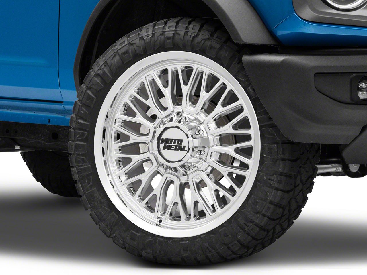 Moto Metal Bronco Stinger Chrome 6-Lug Wheel; 22x10; -18mm Offset ...