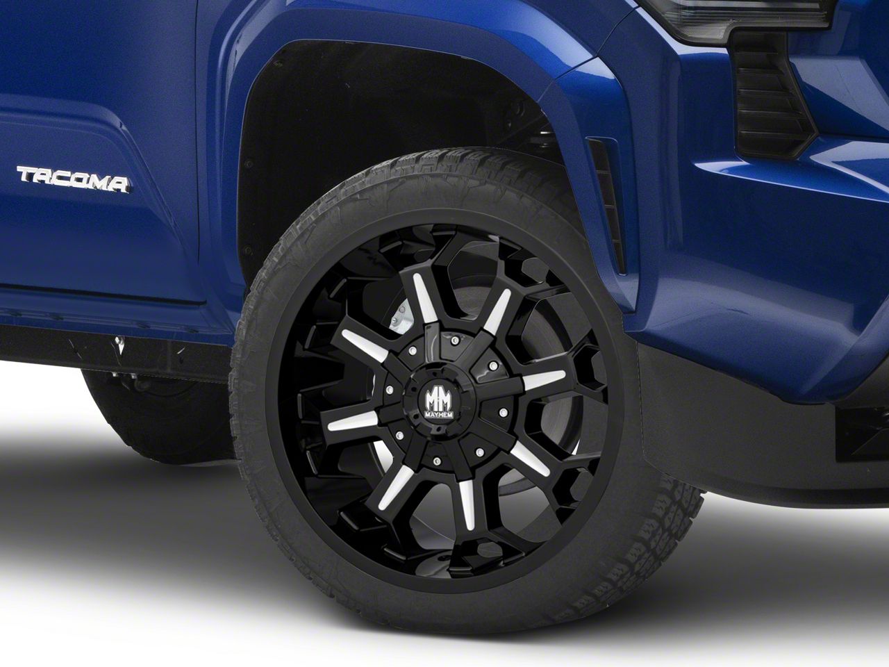 Moto Metal Tacoma Combat Gloss Black Milled 6-Lug Wheel; 22x12; -44mm ...
