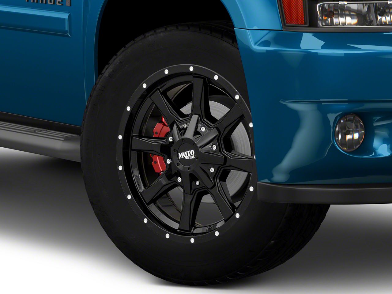 Moto Metal Tacoma MO970 Gloss Black with Milled Lip 6-Lug Wheel; 20x9 ...