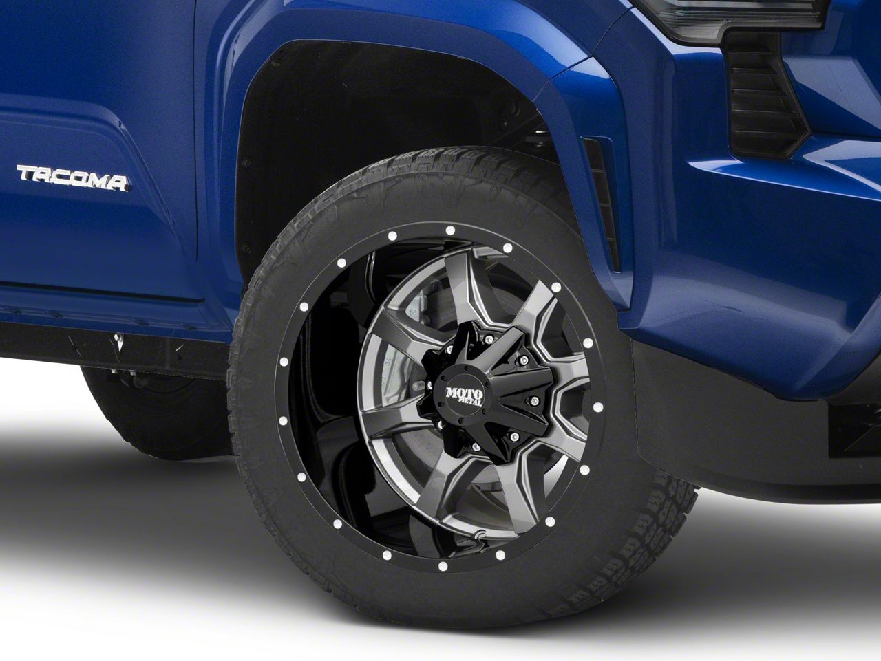 Moto Metal Tacoma MO970 Gloss Gray with Gloss Black Lip 6-Lug Wheel ...