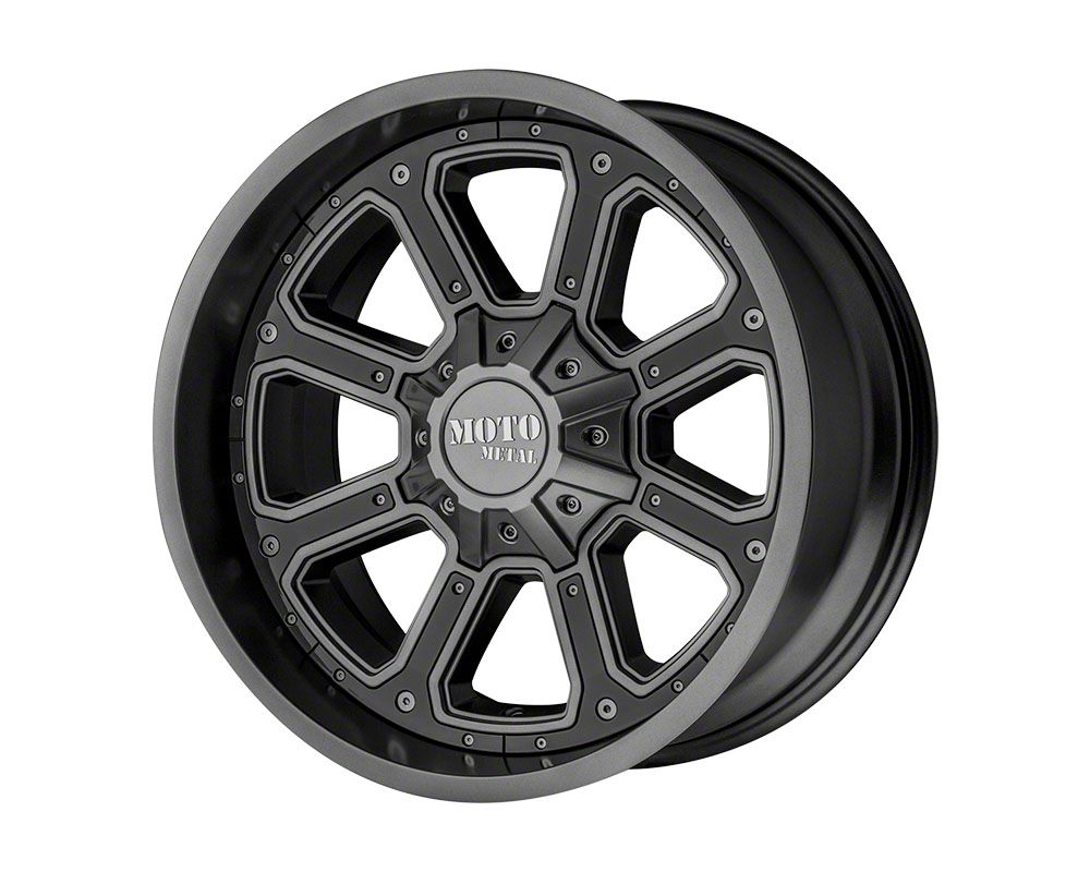 Moto Metal Tacoma MO984 Shift Matte Gray with Gloss Black Inserts 6-Lug ...