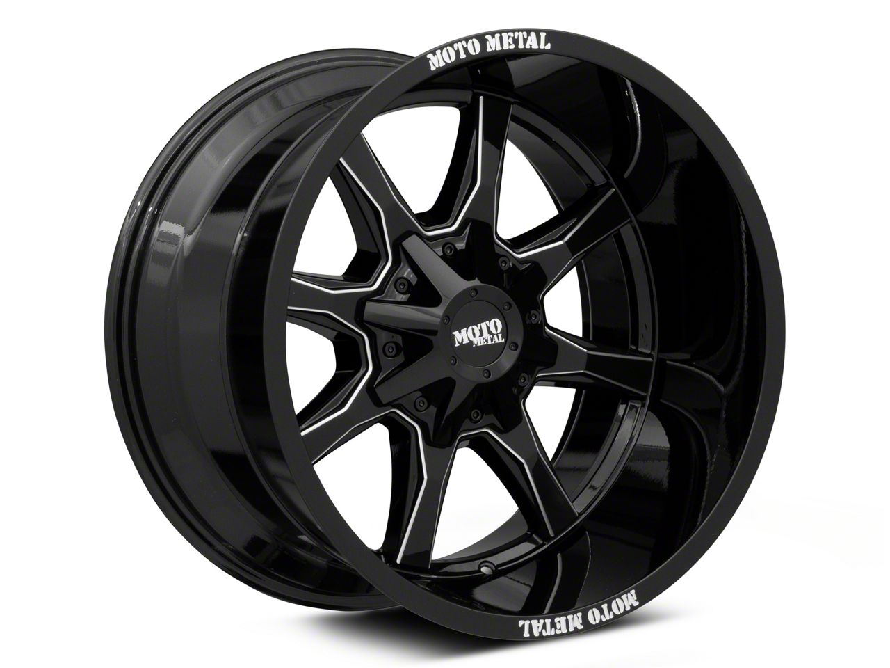 Moto Metal Toyota 4-Runner MO970 Gloss Black with Milled Spoke 6-Lug ...