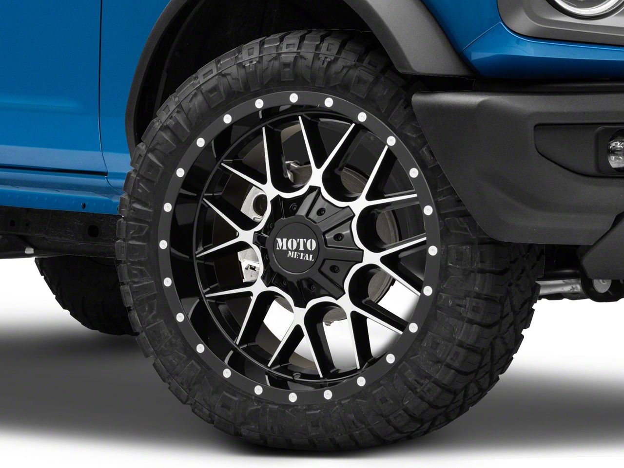 Moto Metal Bronco MO986 Siege Gloss Black Machined 6-Lug Wheel; 24x14 ...