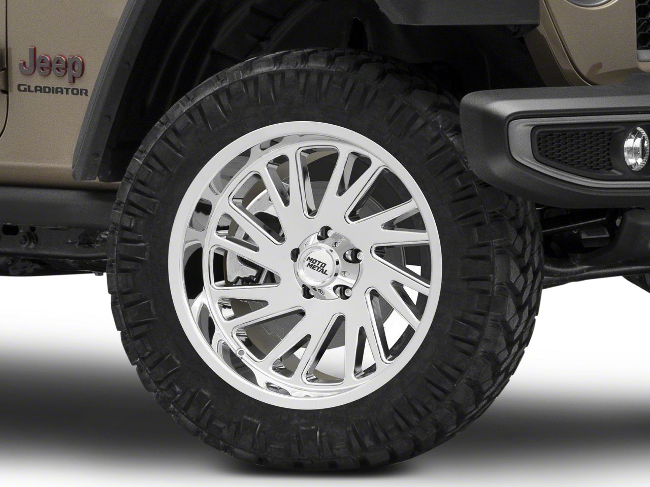 Moto Metal Jeep Gladiator Combat Chrome Wheel; 24x12; -44mm Offset ...