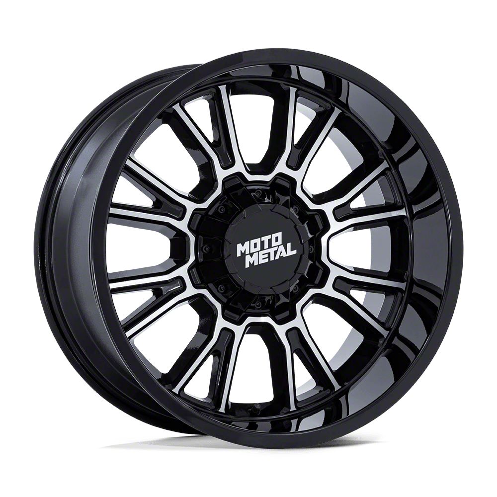 Moto Metal Jeep Gladiator Legacy Gloss Black Machined Wheel; 17x9; 20mm ...