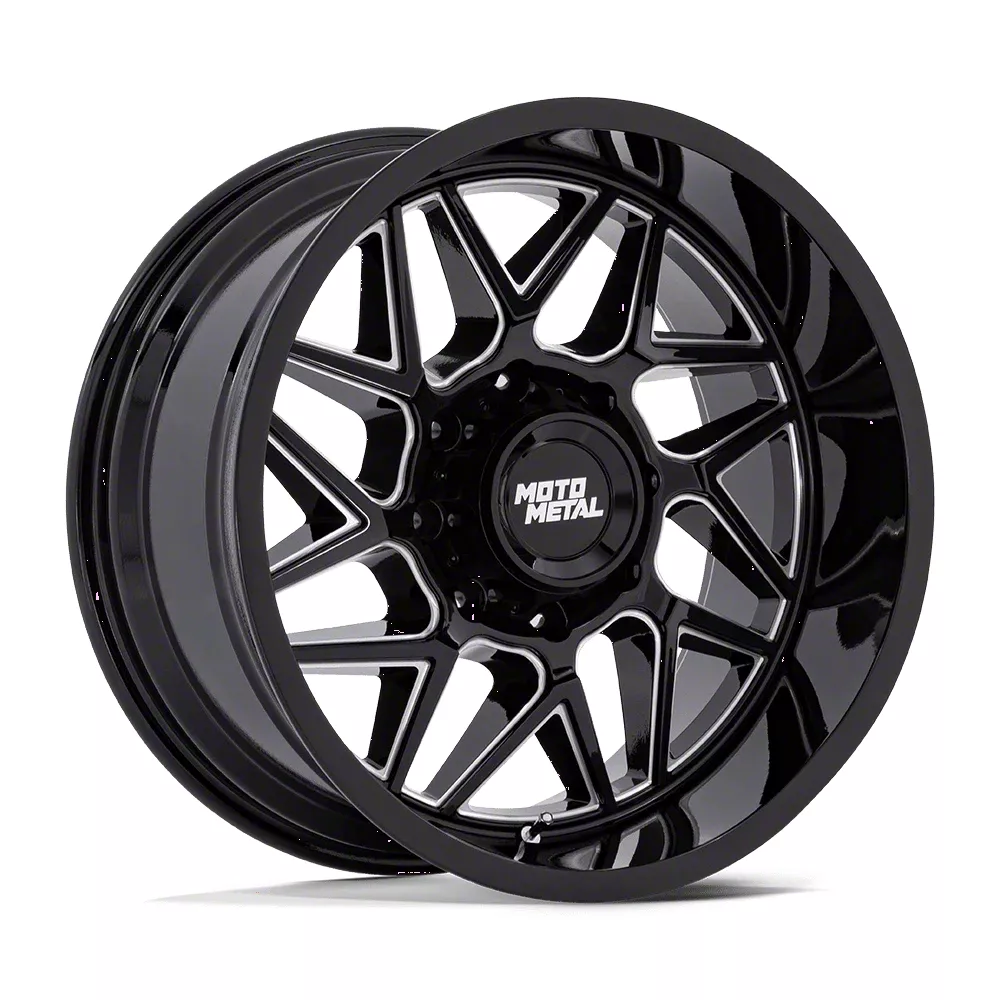 Moto Metal Jeep Grand Cherokee Turbine Gloss Black Milled Wheel; 20x9 ...