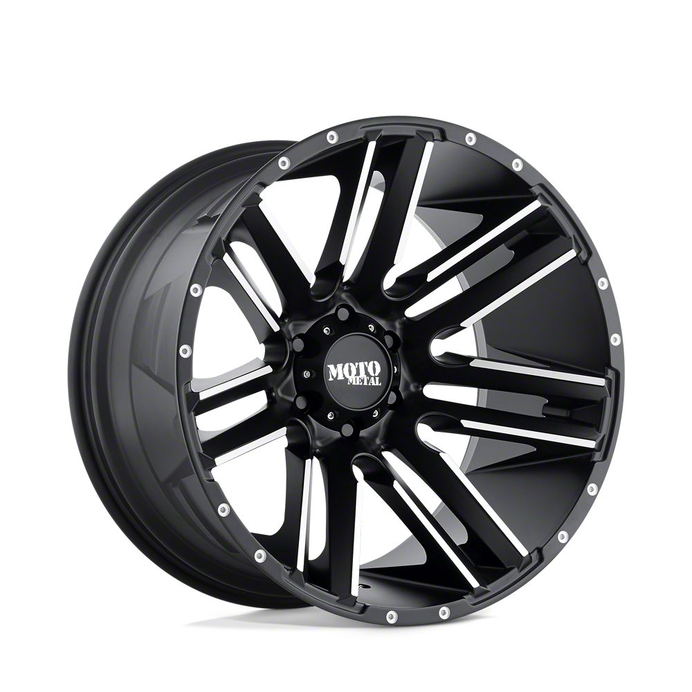 Moto Metal Jeep Grand Cherokee Razor Satin Black Machined Wheel; 20x12 ...