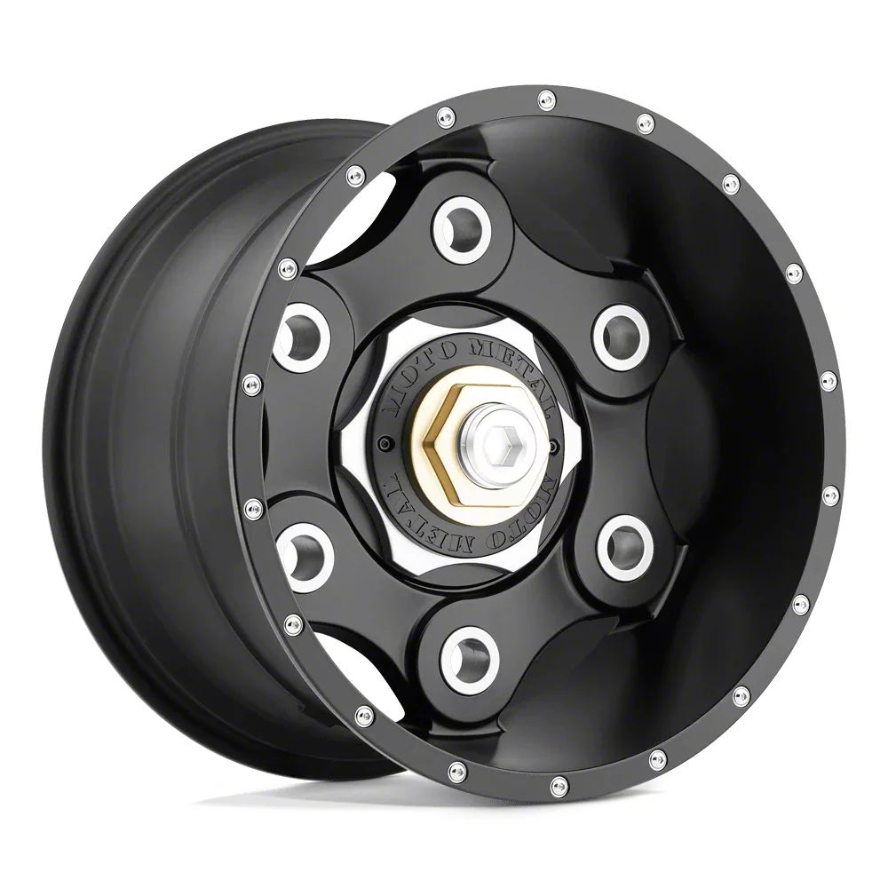 Moto Metal Jeep Wrangler Link Satin Black Wheel; 18x10; -24mm Offset ...
