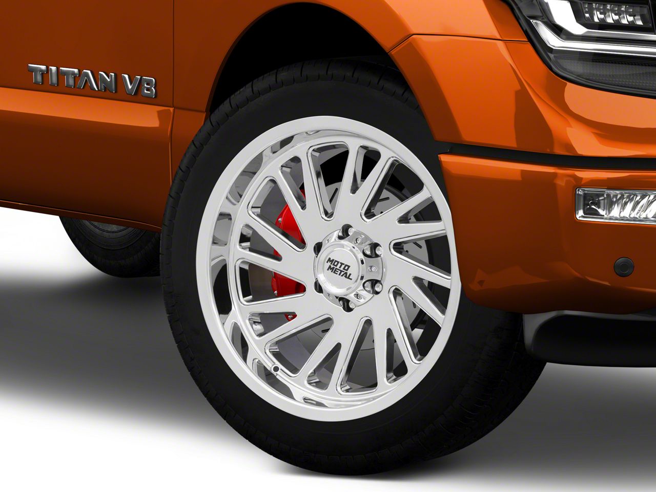 Moto Metal Titan Combat Chrome 6-Lug Wheel; 24x12; -44mm Offset ...