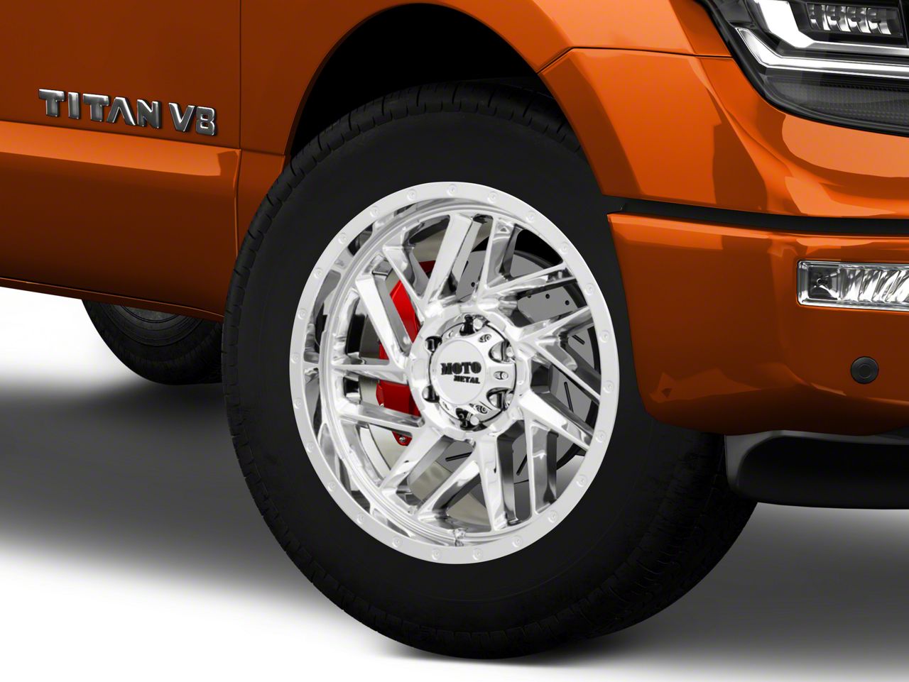 Moto Metal Titan MO985 Breakout Chrome 6-Lug Wheel; 20x10; -18mm Offset ...