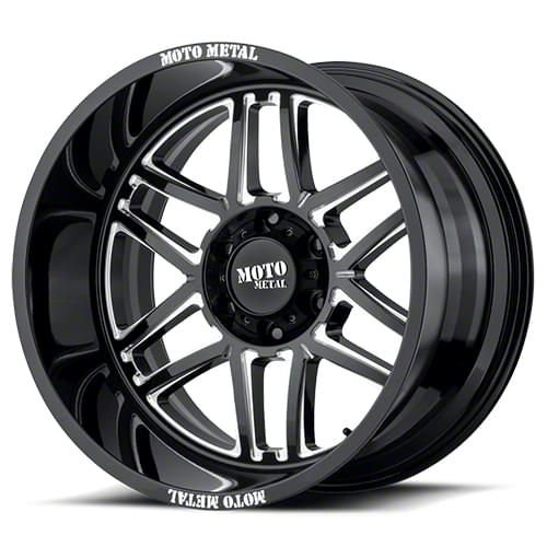 Moto Metal Titan MO992 Gloss Black Milled 6-Lug Wheel; 20x10; -18mm ...