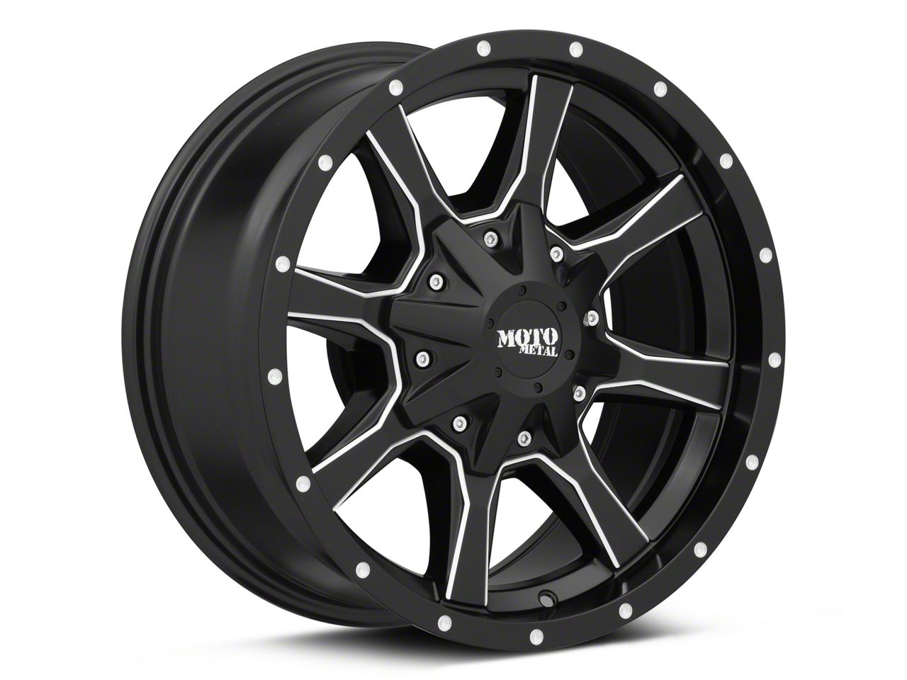 Moto Metal Titan XD MO970 Satin Black Milled 6-Lug Wheel; 18x9; 18mm ...