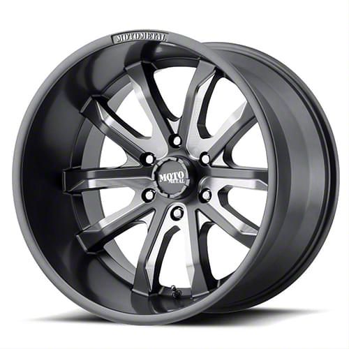 Moto Metal Titan XD MO983 Dagger Satin Gray Milled 6-Lug Wheel; 20x9 ...