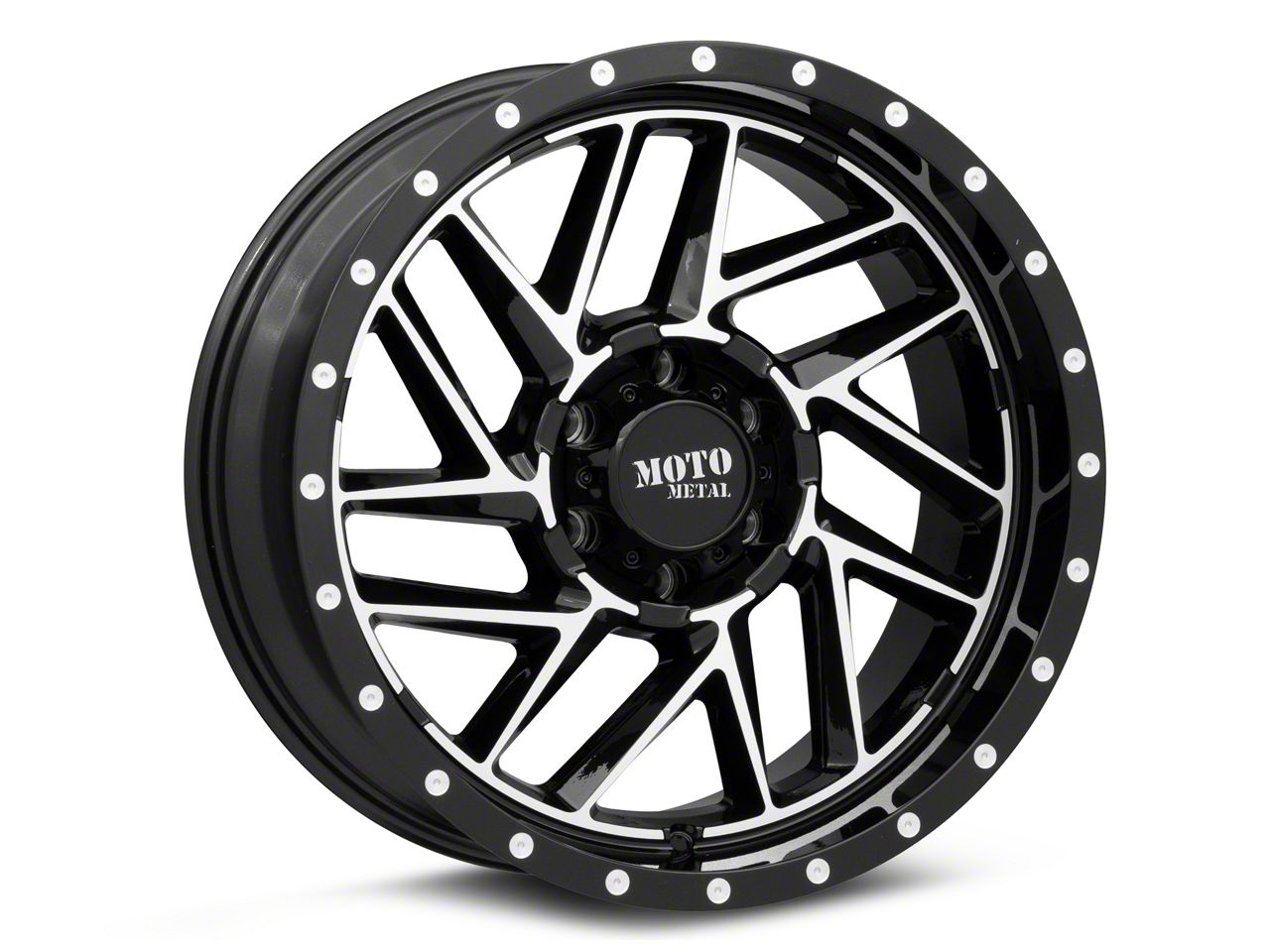 Moto Metal Titan XD MO985 Breakout Gloss Black Machined 6-Lug Wheel ...