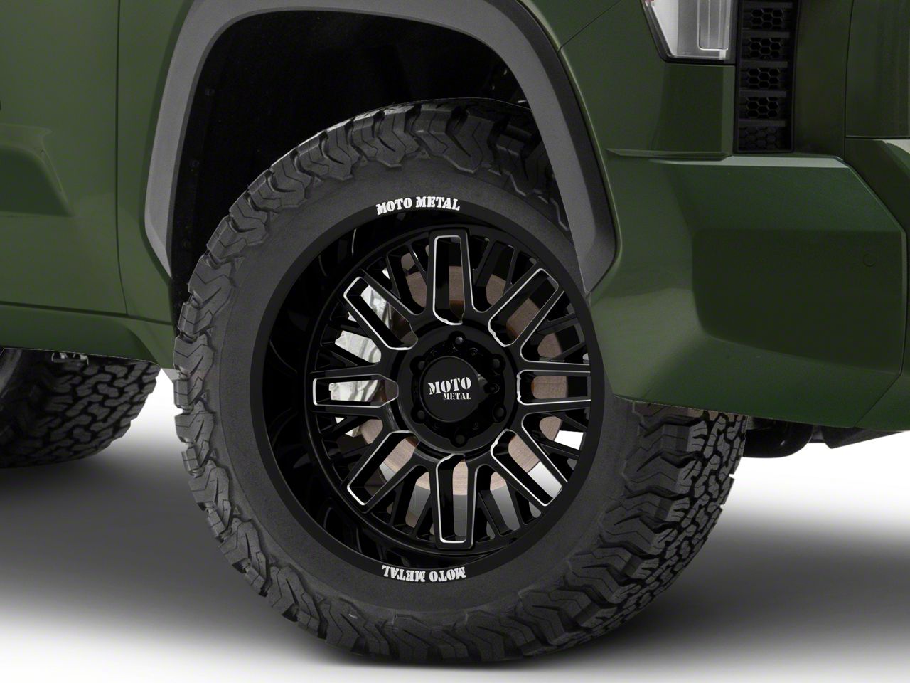 Moto Metal Tundra MO802 Gloss Black Milled 6-Lug Wheel; 20x9; 0mm ...