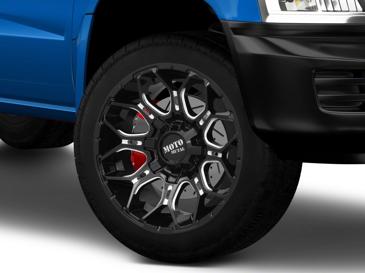 Moto Metal Tundra Sniper Gloss Black Milled 5-Lug Wheel; 20x10; -18mm ...