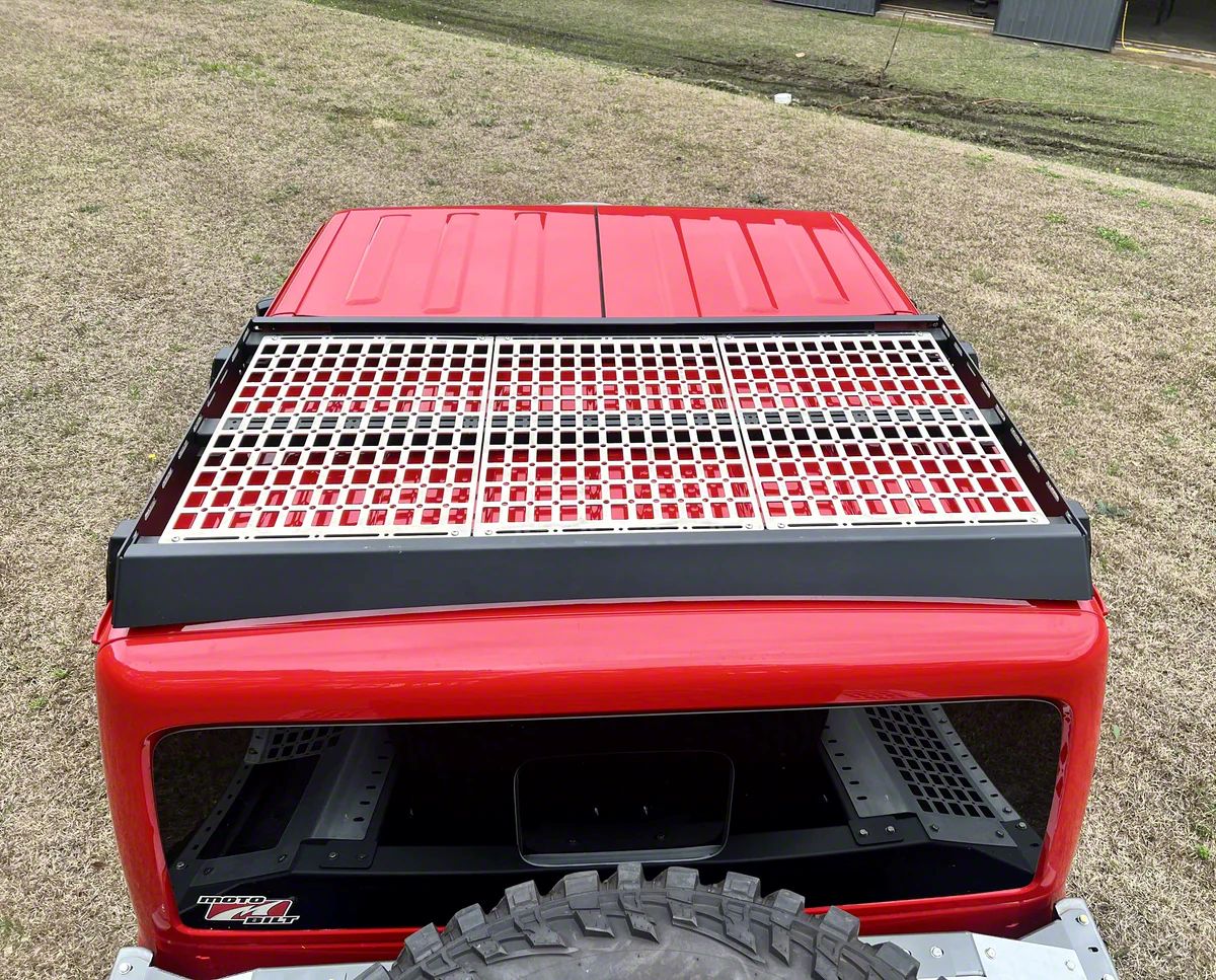 Motobilt Jeep Gladiator MOLLE Panel for Motobilt Roof Racks; Bare Steel ...