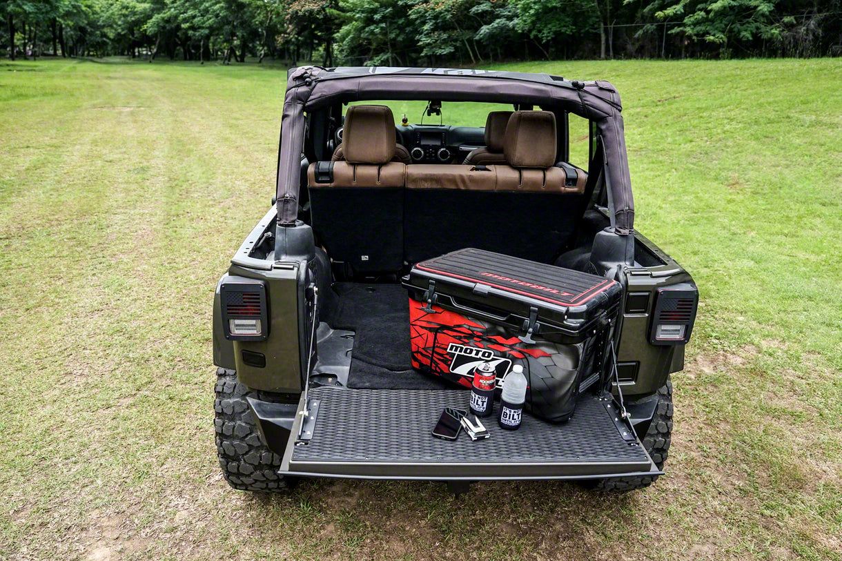 Motobilt Jeep Wrangler Drop Down Tailgate MB1184 (07-18 Jeep Wrangler ...