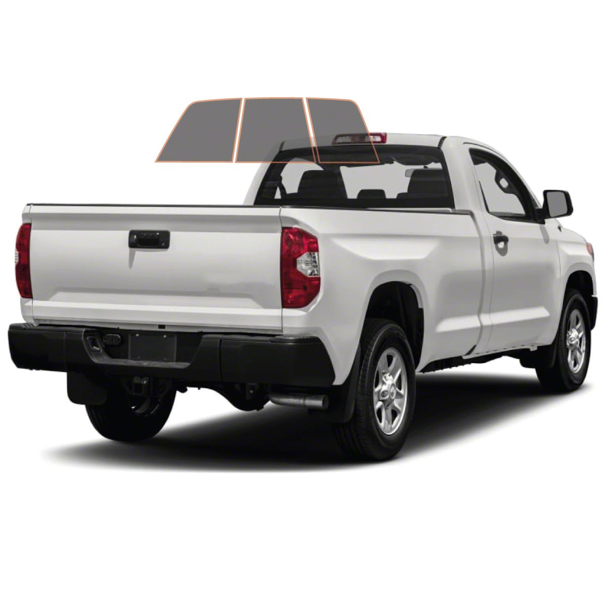 MotoShield Pro Tundra 3-Piece Rear Windshield Tint; 5% TOYTUN-0721-ST ...