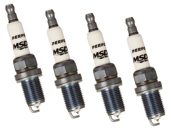 MSD Jeep Grand Cherokee Iridium Tip Spark Plugs; Shorty; Set of Four ...