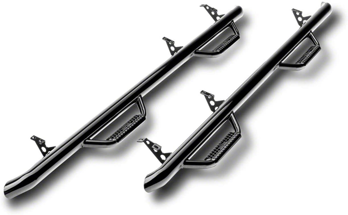 N-Fab Toyota 4-Runner Wheel 2 Wheel Nerf Side Step Bars; Gloss Black ...