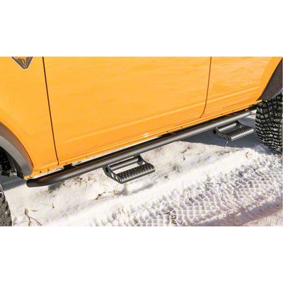 N-Fab Bronco Full Length RKR Side Rails; Textured Black F212BRKRS2 (21 ...