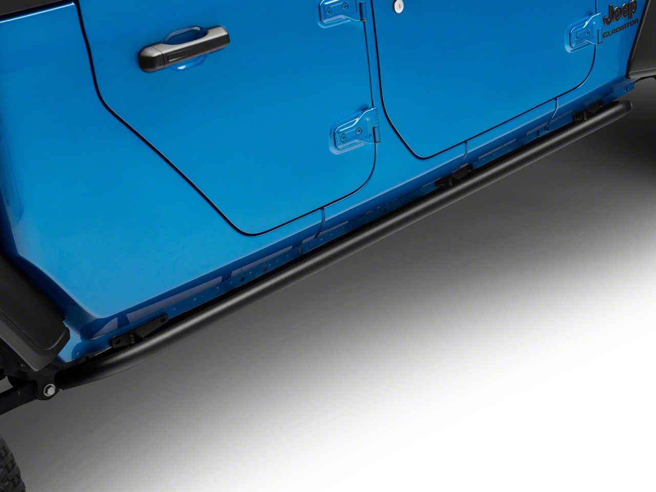 N-Fab Jeep Gladiator Cab Length RKR Side Rails; Textured Black J194TRKR ...