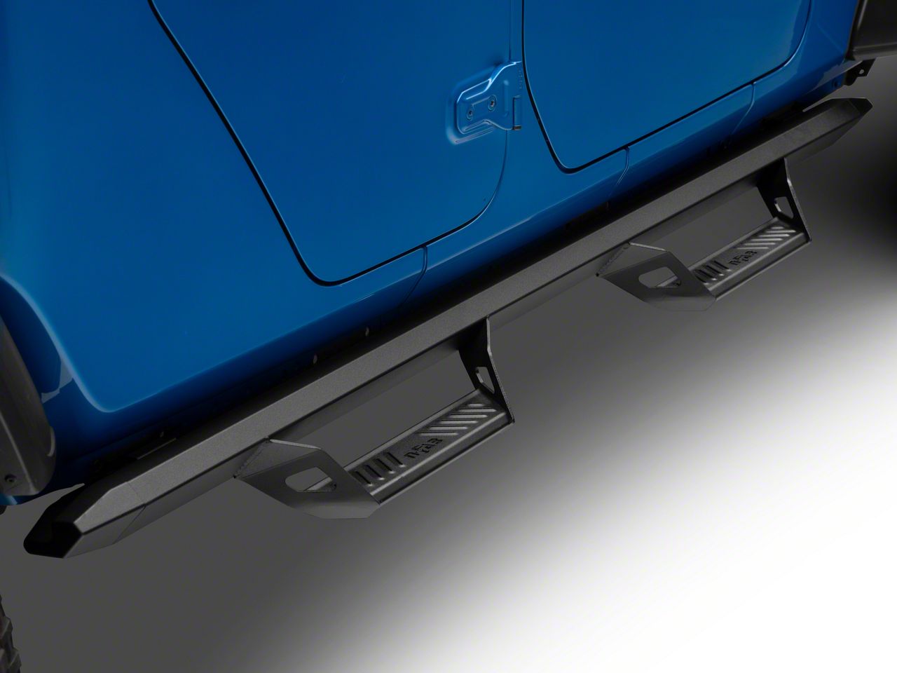 N-Fab Jeep Gladiator Predator Pro Nerf Side Step Bars; Textured Black ...