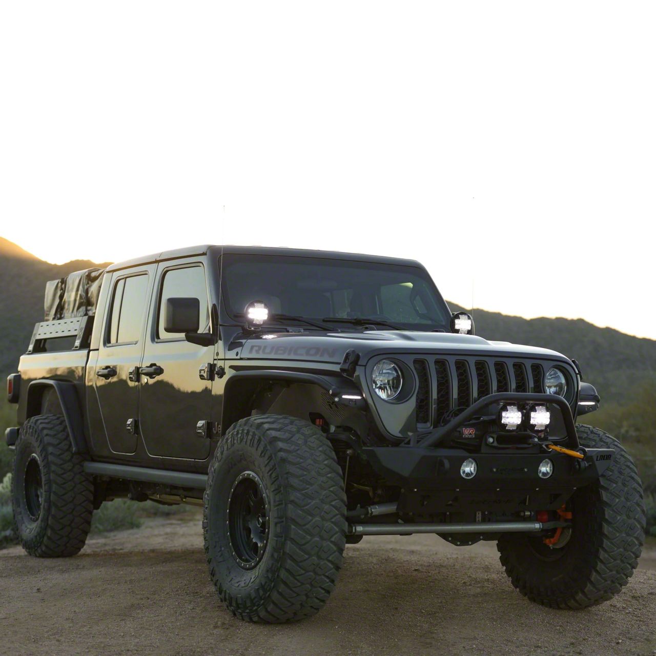 Nacho Offroad Technology Jeep Gladiator A-Pillar Light Kit; Combo White ...