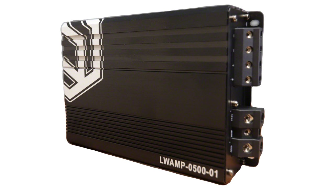 Navos by Linkswell Jeep Wrangler D-Class Mono Block Amplifier; 500-Watt LWAMP-0500-01 (Universal ...