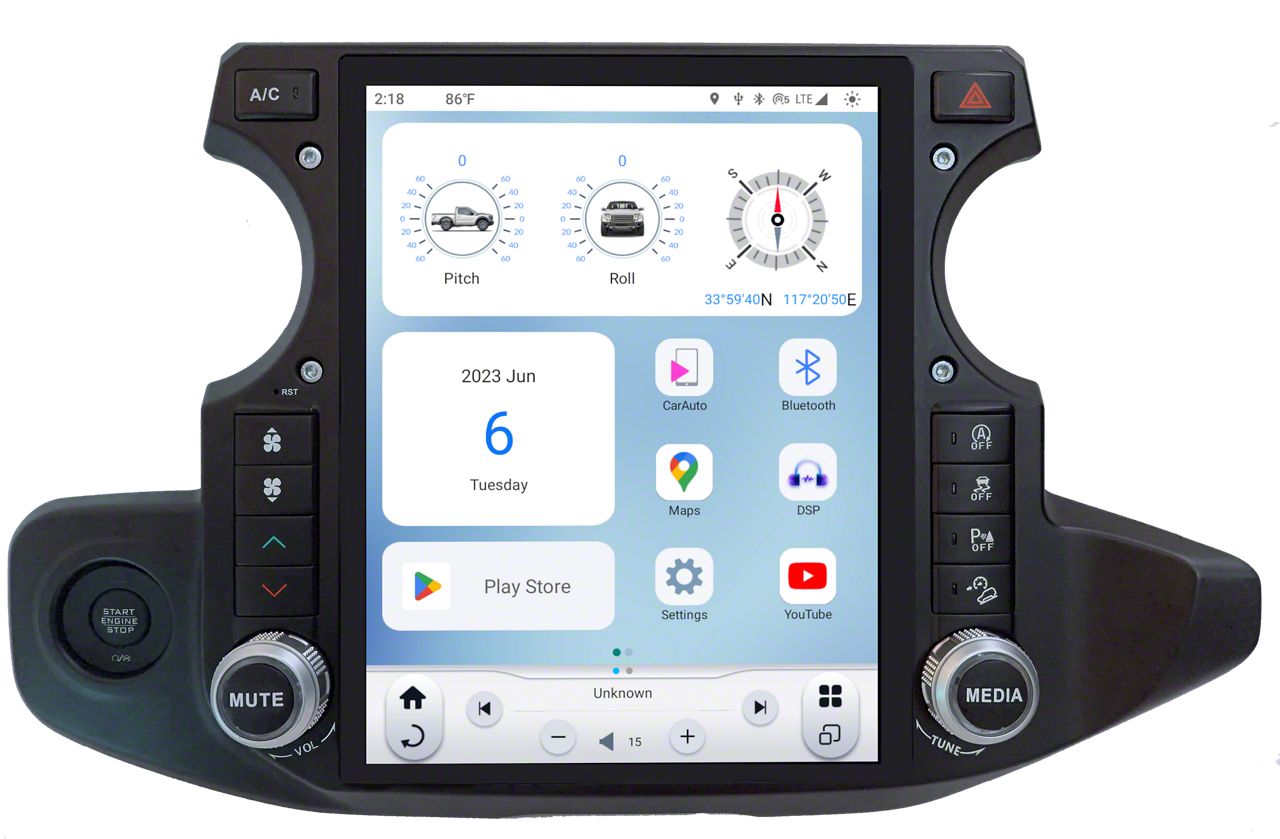 Navos by Linkswell Jeep Gladiator Gen VI 12.10-Inch T-Style Radio TS ...