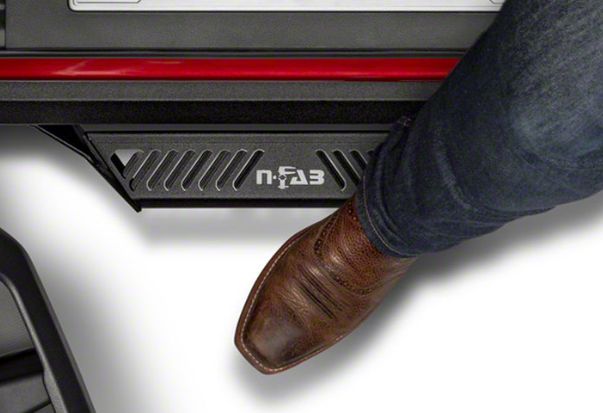 N-Fab Jeep Wrangler Predator Pro Nerf Side Step Bars; Textured Black ...