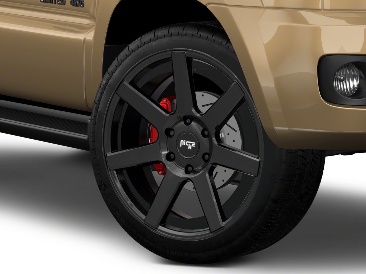 Niche Toyota 4-Runner Future Gloss Black 6-Lug Wheel; 22x9.5; 30mm ...