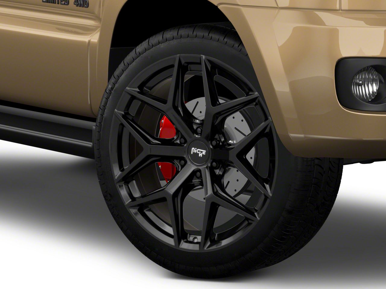 Niche Toyota 4-Runner Vice SUV Gloss Black 6-Lug Wheel; 22x9.5; 30mm ...
