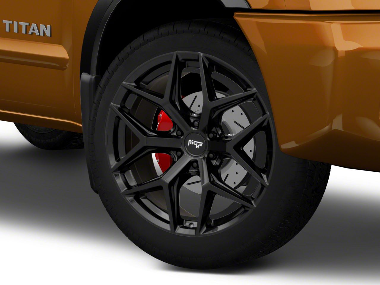 Niche Titan Vice SUV Gloss Black 6-Lug Wheel; 22x9.5; 30mm Offset ...