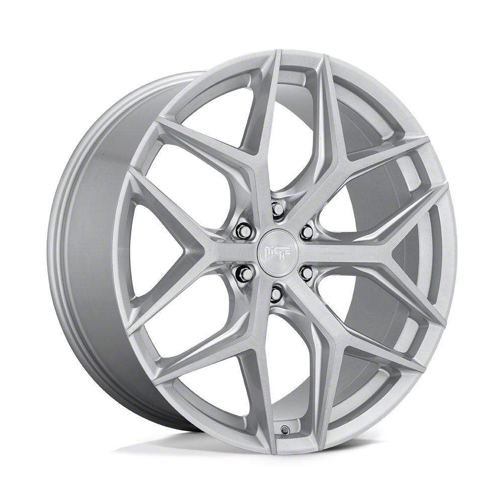 Niche Titan Vice SUV Gloss Silver Brushed 6-Lug Wheel; 22x9.5; 30mm ...