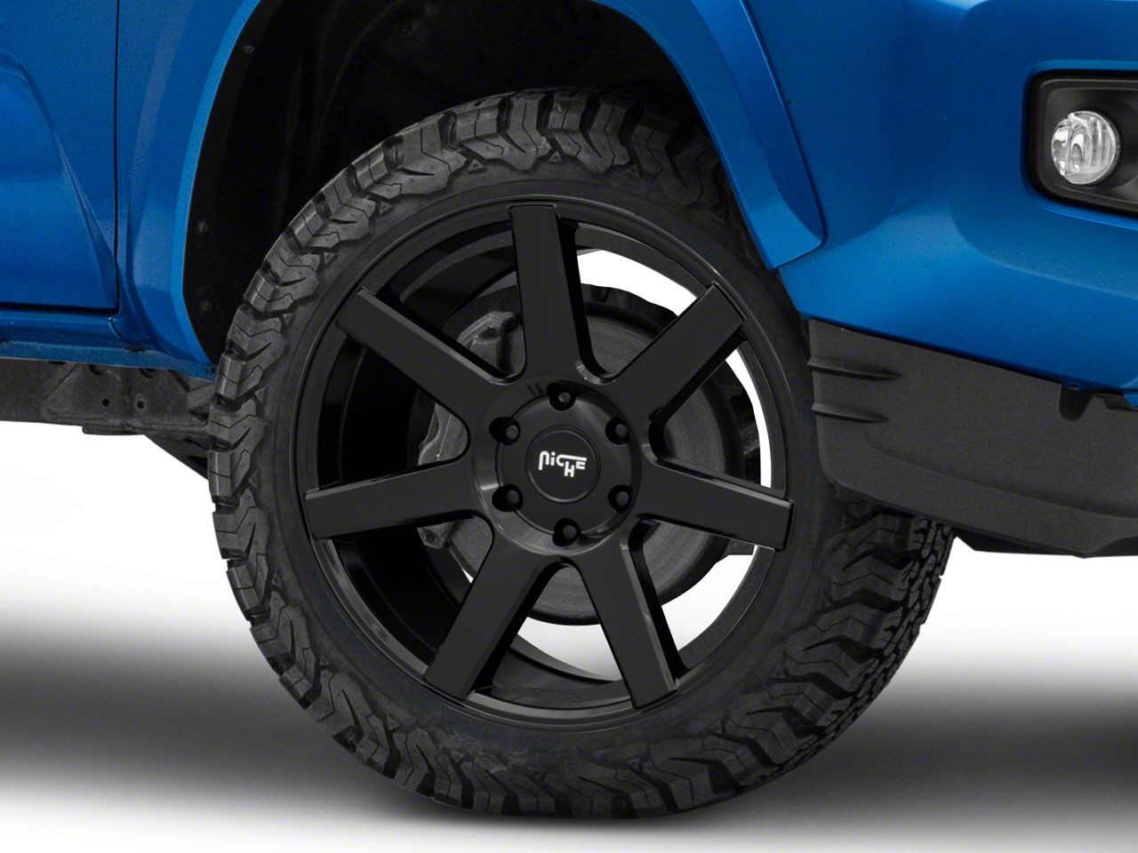 Niche Tacoma Future Gloss Black 6-Lug Wheel; 20x9.5; 30mm Offset ...