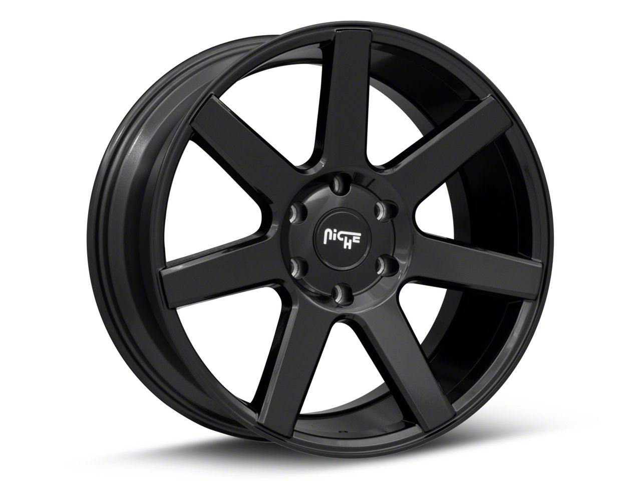 Niche Titan XD Future Gloss Black 6-Lug Wheel; 22x9.5; 19mm Offset ...