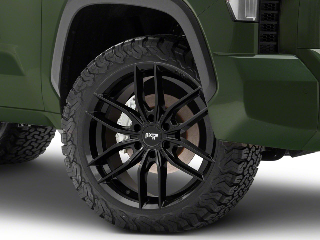 Niche Tundra Vosso Gloss Black 6-Lug Wheel; 22x9.5; 30mm Offset ...