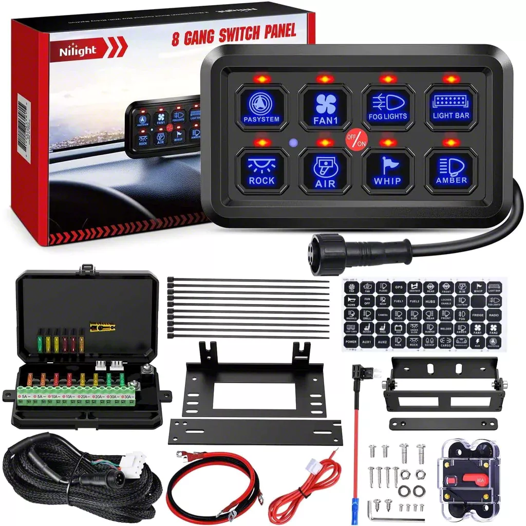 Toyota 4-Runner 8-Gang Switch Panel with Circuit Control Relay System ...