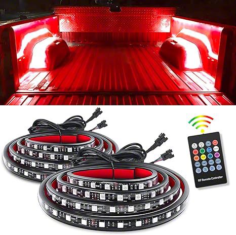 Jeep Gladiator RGB Truck Bed LED Light Strip Kit; 60-Inch (Universal ...