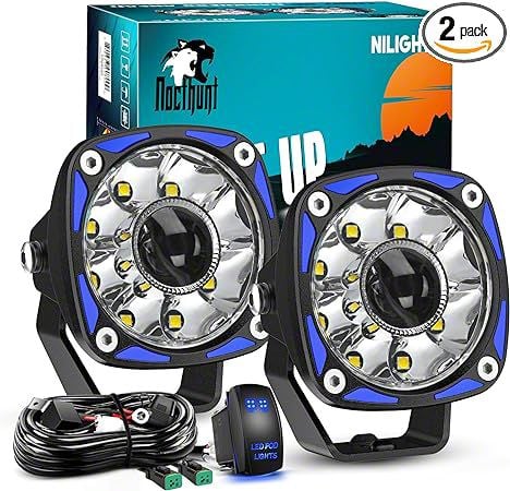 Tacoma 3-Inch Round 5D Pro Night Vision LED Lights (Universal; Some ...