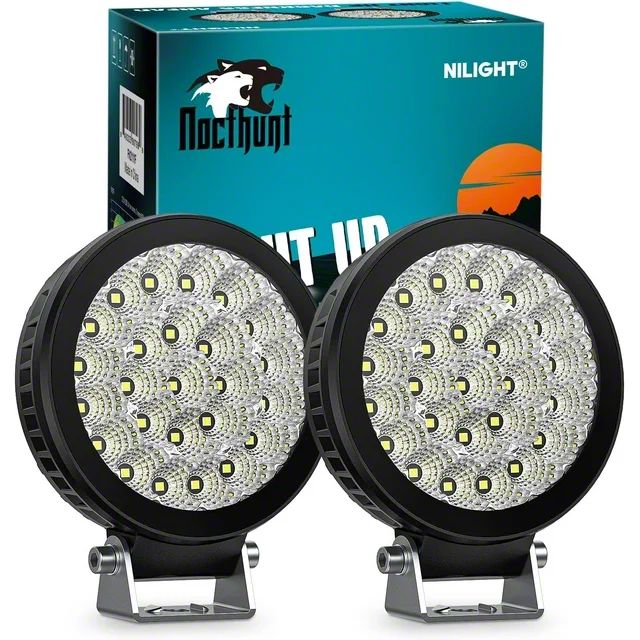 Tacoma 4.30-Inch Round LED Lights; Flood Beam (Universal; Some ...