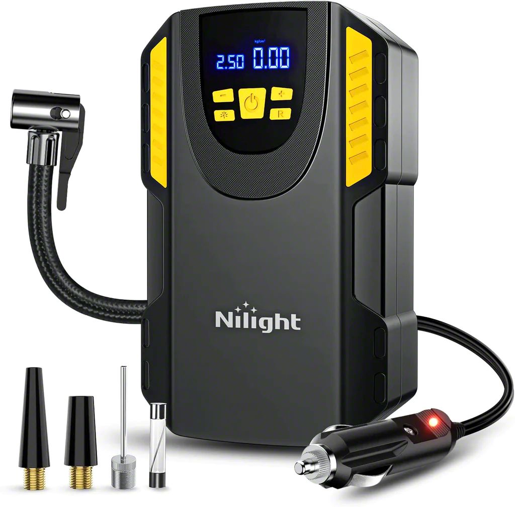 Titan Portable Air Compressor with Digital Pressure Gauge and Auto Shut ...