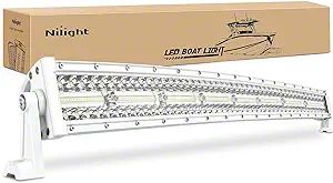Tundra 33-Inch White Curved LED Light Bar; Spot/Flood Combo Beam ...