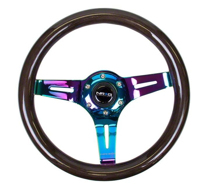NRG Innovations Bronco Sport Classic Wood Grain 310mm Steering Wheel ...