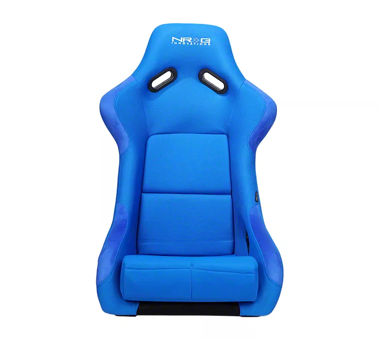 NRG Innovations Jeep Wrangler Large Bucket Seat; Blue Cloth FRP-300BL ...